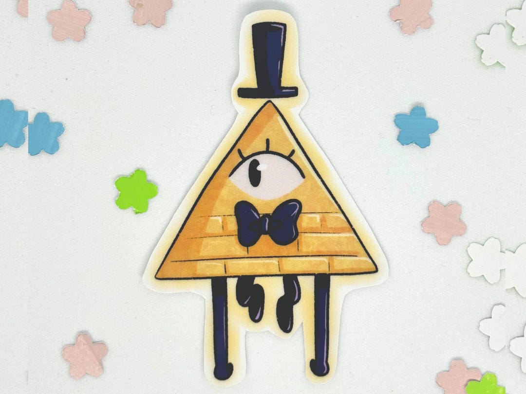 Bill Cypher Vinyl Sticker | Gravity Falls Summerween Nostalgia Cursed ...