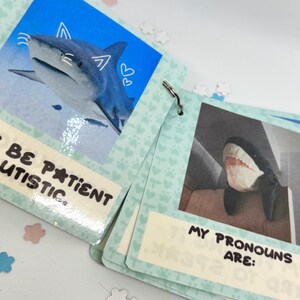 Shark Communication Cards | Cute Funny Sharks Chaotic Autism ADHD ...