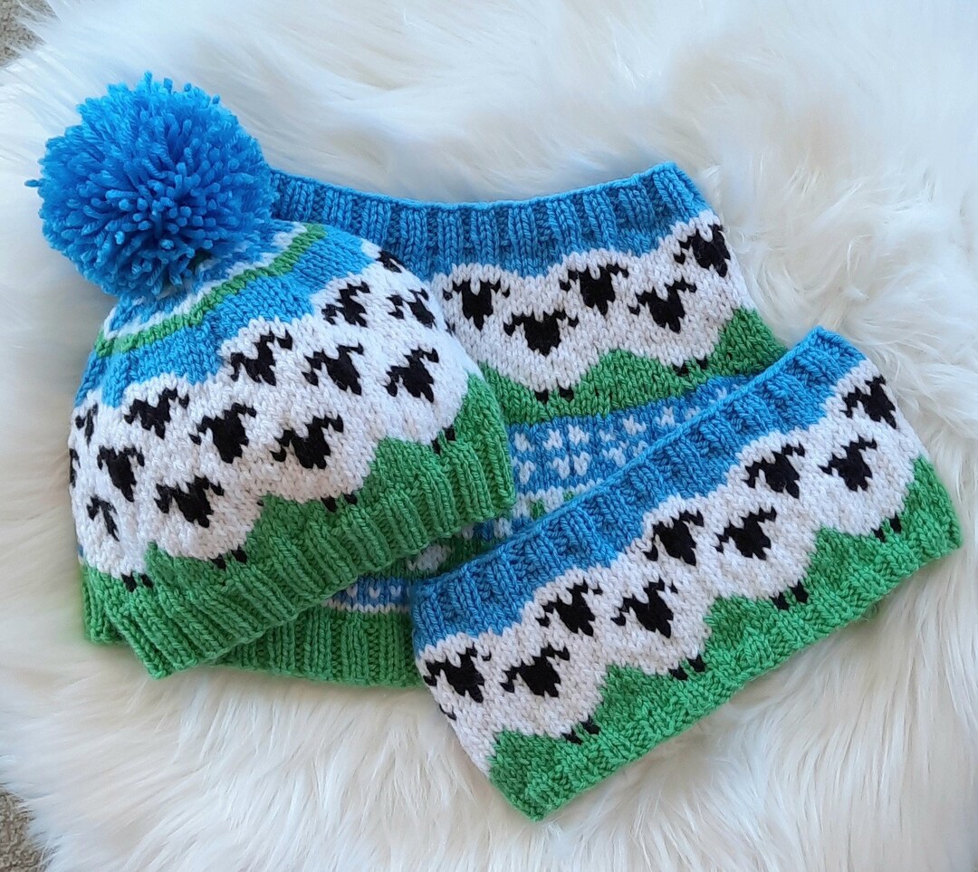 Leanna 3 PKG PATTERN SPECIAL, Knitting Patterns, Matching Set, Sheep ...