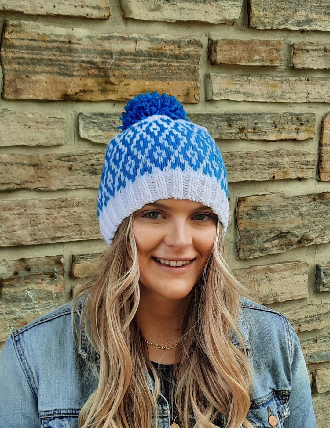 Gemma, Beginner Knitting Pattern, Diamond Design, Hat, Beanie, Toque ...