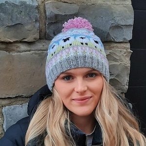 Siobhan, Sheep Hat Knitting Pattern, Hat, Sheep Pattern, Fair Isle ...