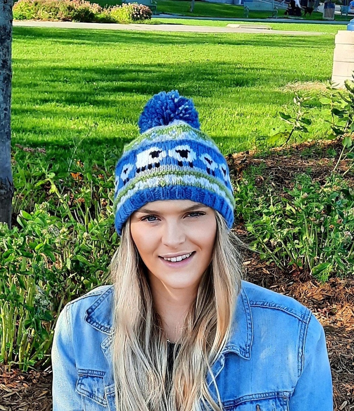 Riley, Sheep Hat Knitting Pattern, Animal, Beanie, Hat, Toque, Women ...