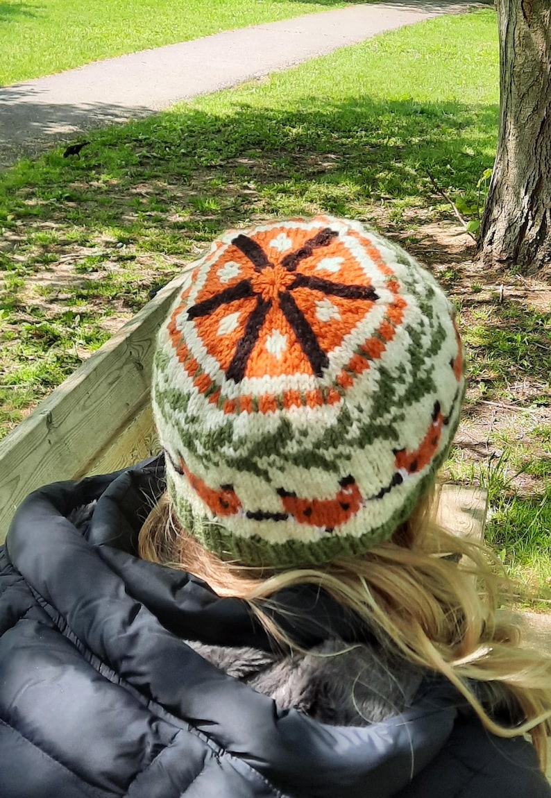 Ginger, Hat, Knitting Pattern, Toque, Beanie, Fall, Autumn, Fox, Leaves ...