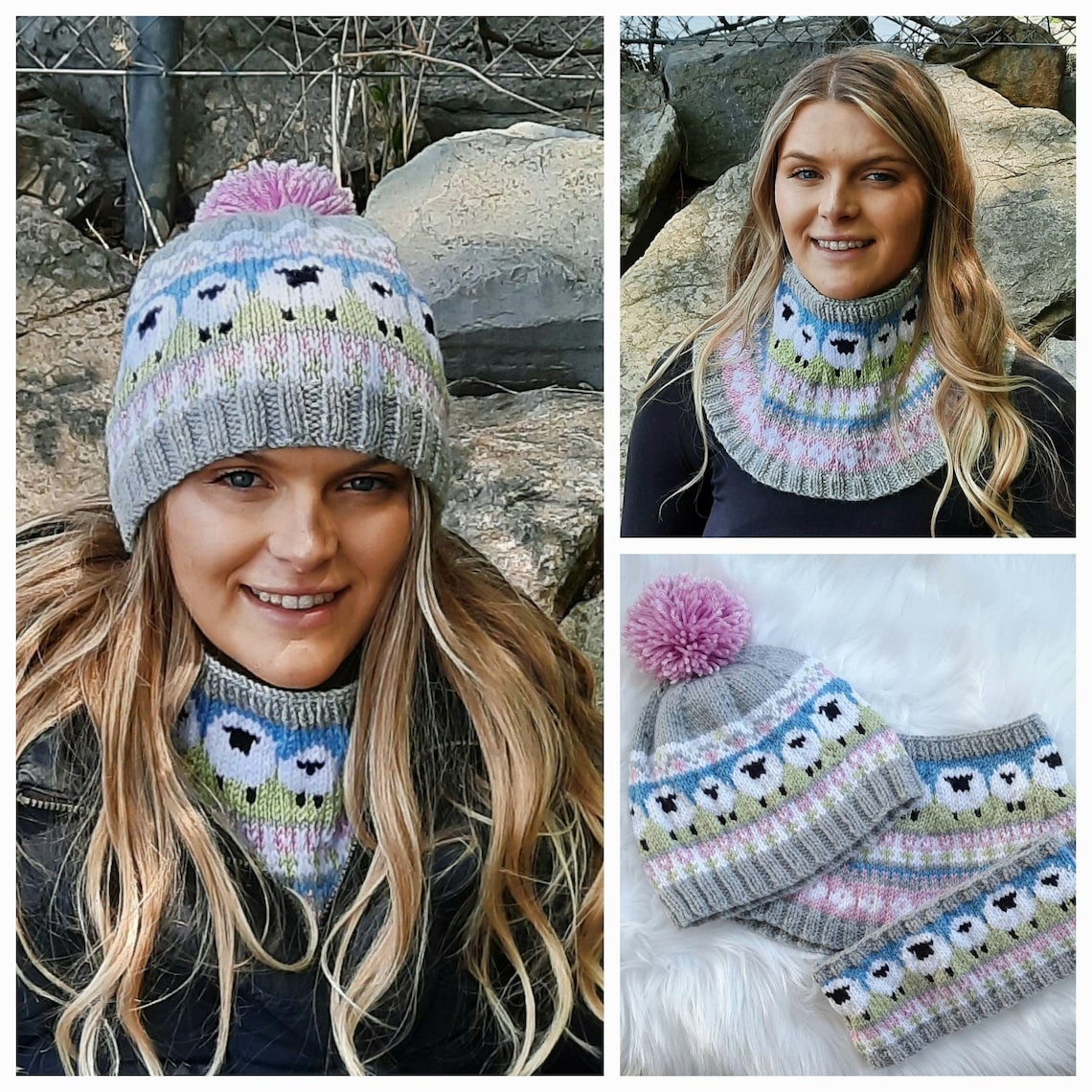 Siobhan, Sheep Hat Knitting Pattern, Hat, Sheep Pattern, Fair Isle ...