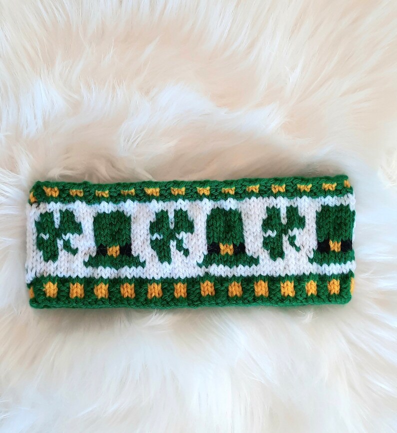 3 Pkg St. Patrick's Day Headbands, Pdf Knitting Pattern, Adult, Teen ...