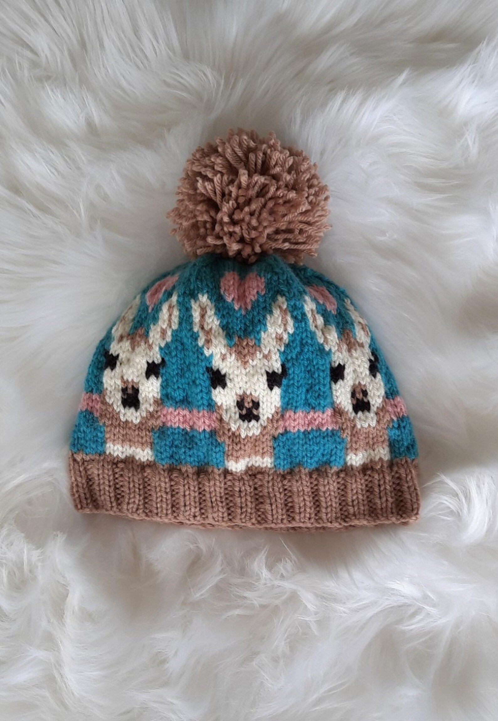 Lauren, Lama, Knitting Pattern, Animal, Hat, Toque, Beanie, Women's ...