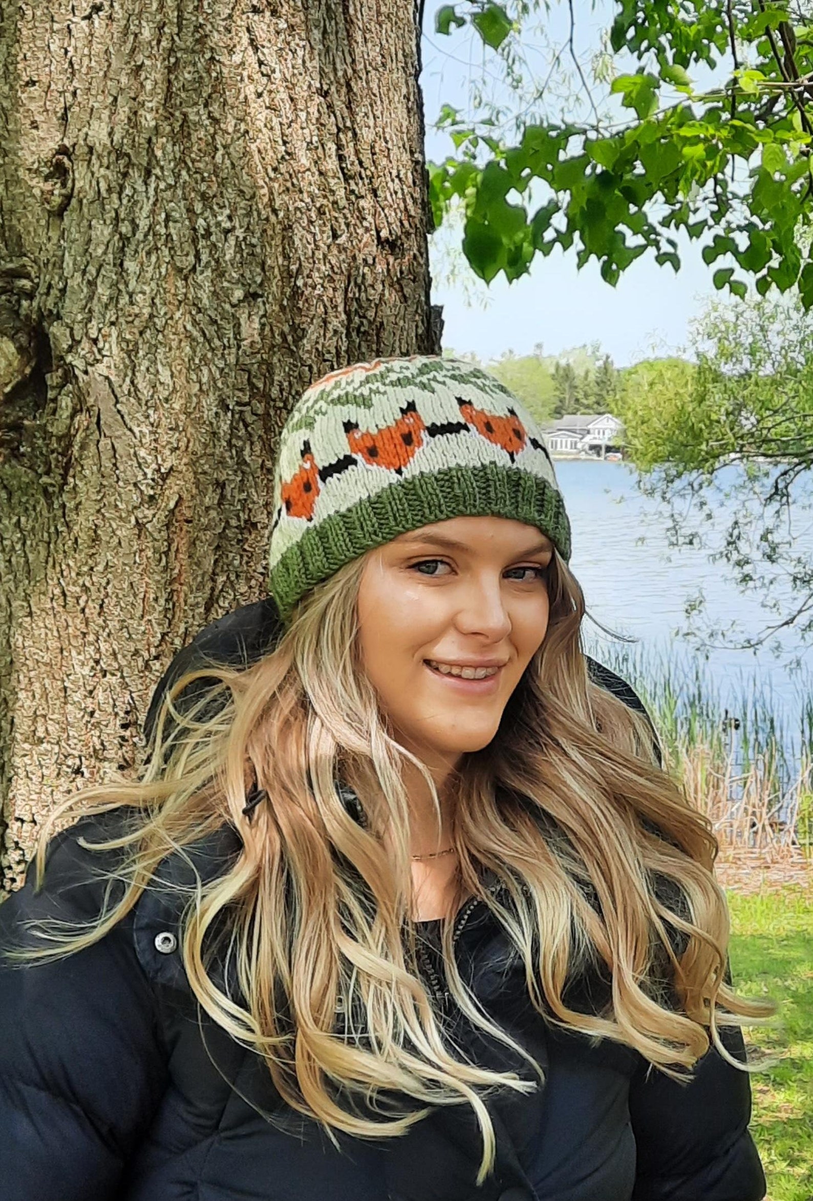 Ginger, Hat, Knitting Pattern, Toque, Beanie, Fall, Autumn, Fox, Leaves ...