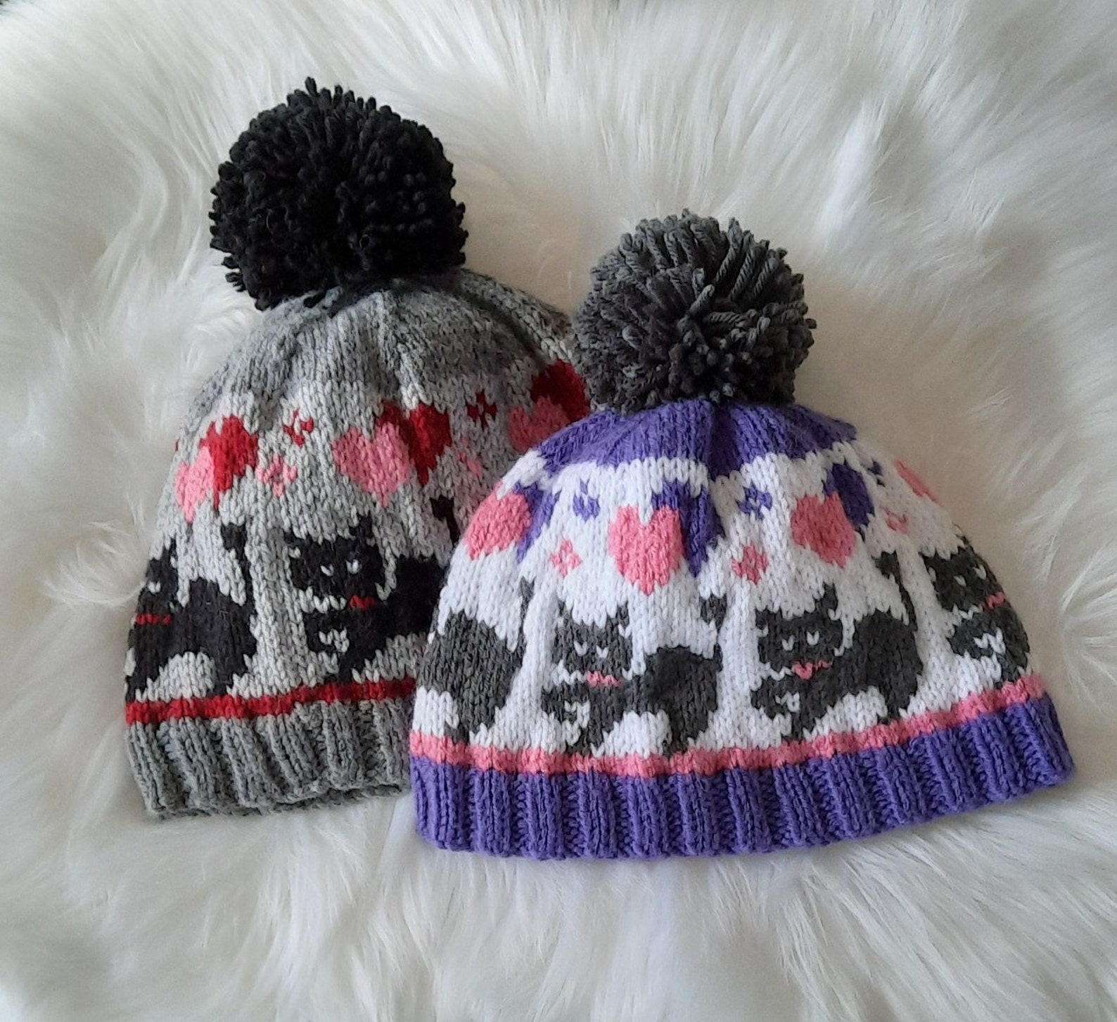 Purrscilla, Cat Lovers, Knitting Pattern, Beanie, Hat, Toque, Adult ...