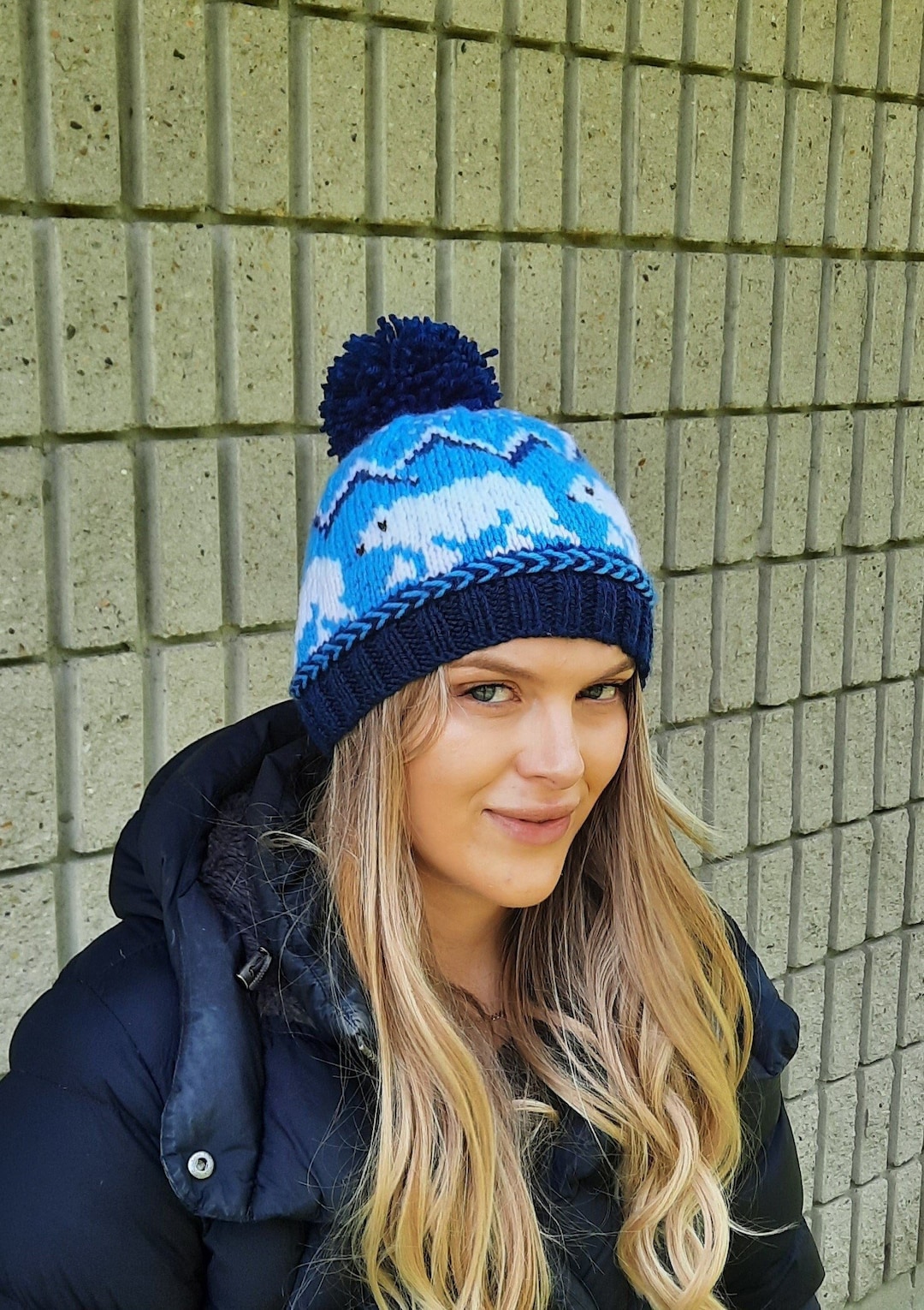 Erica, Polar Bear, Knitting Pattern, Animal, Womens, Hat, Beanie, Toque ...