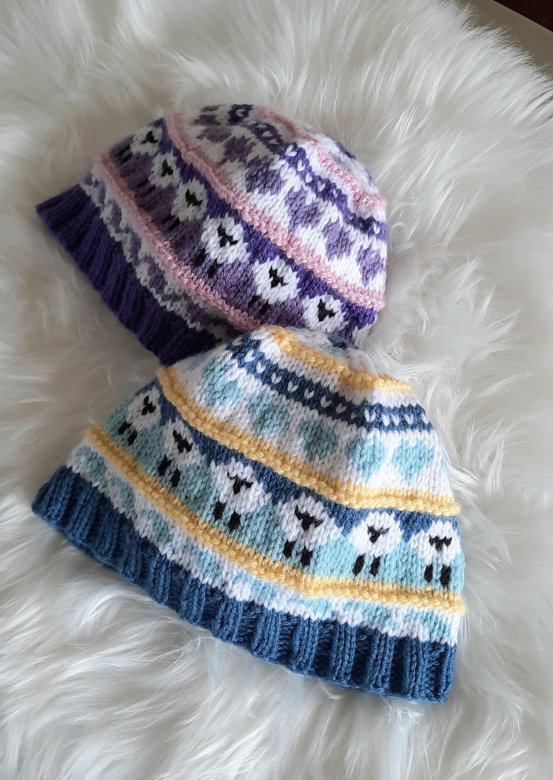 Cherish, Sheep Hat Knitting Pattern, Womens, Hearts, Icelandic ...