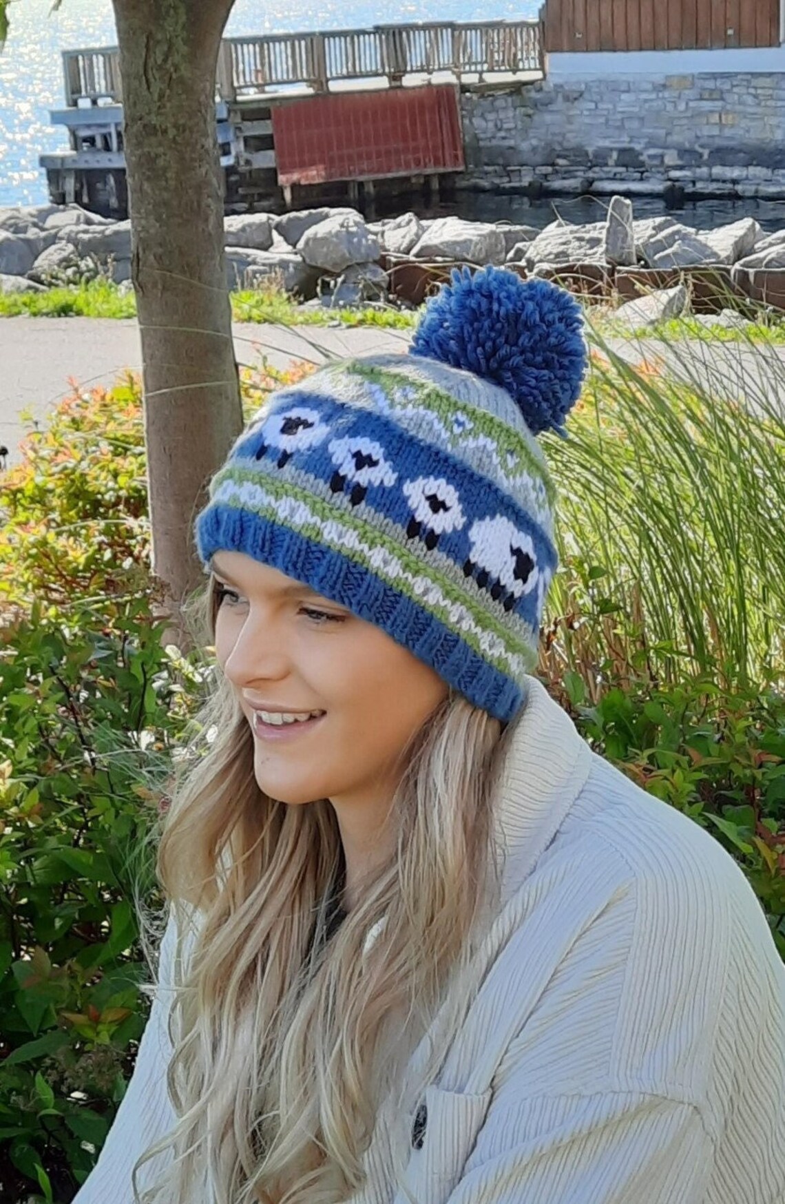 Riley, Sheep Hat Knitting Pattern, Animal, Beanie, Hat, Toque, Women ...