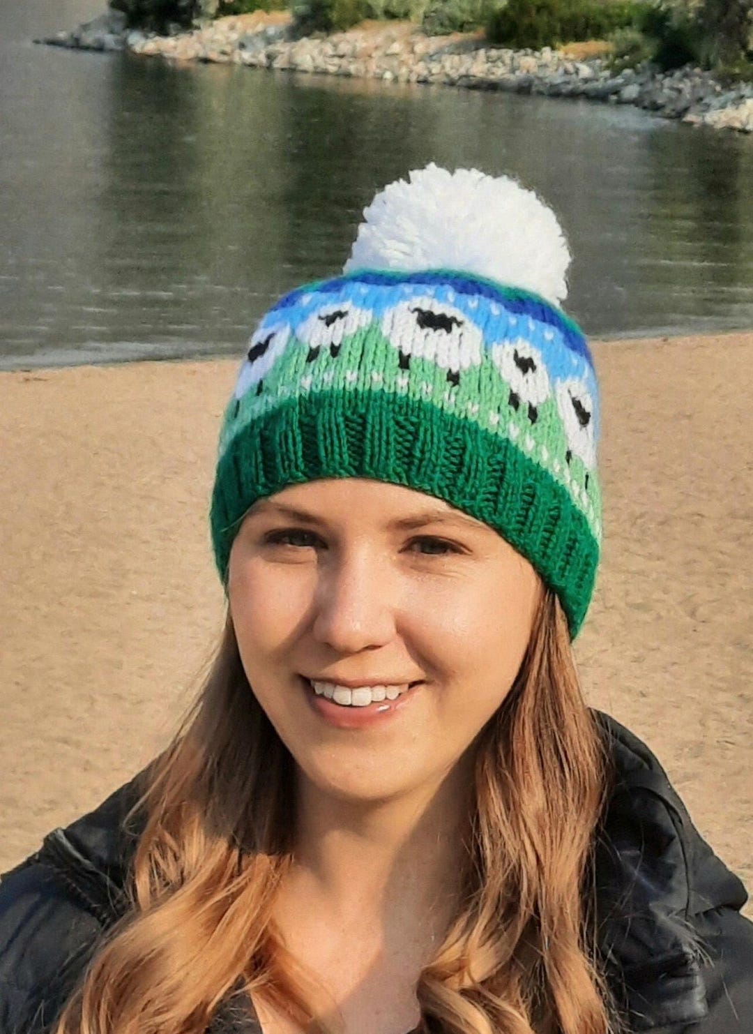 Taylor HAT, Sheep Hat Knitting Pattern, Adult, Sheep, Fair Isle, Beanie ...