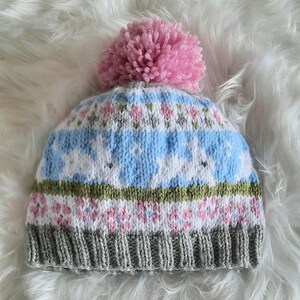 Lulu, Bunny, Knitting Pattern, Hat, Toque, Beanie, Womens, Teens ...