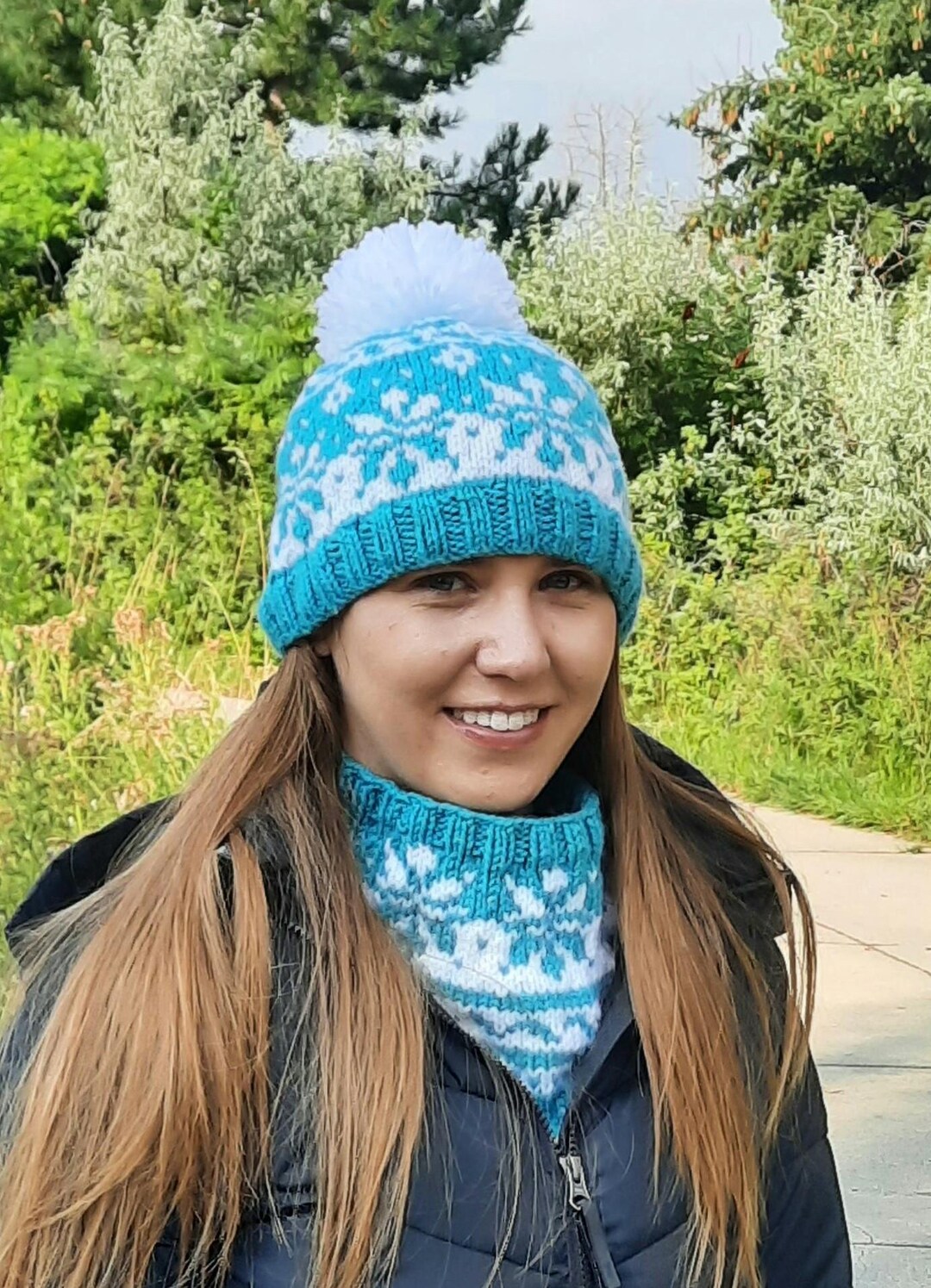 Elsa, NECK WAMRER, Pdf Knitting Pattern, Beginner, Easy, Adult, Knit in ...