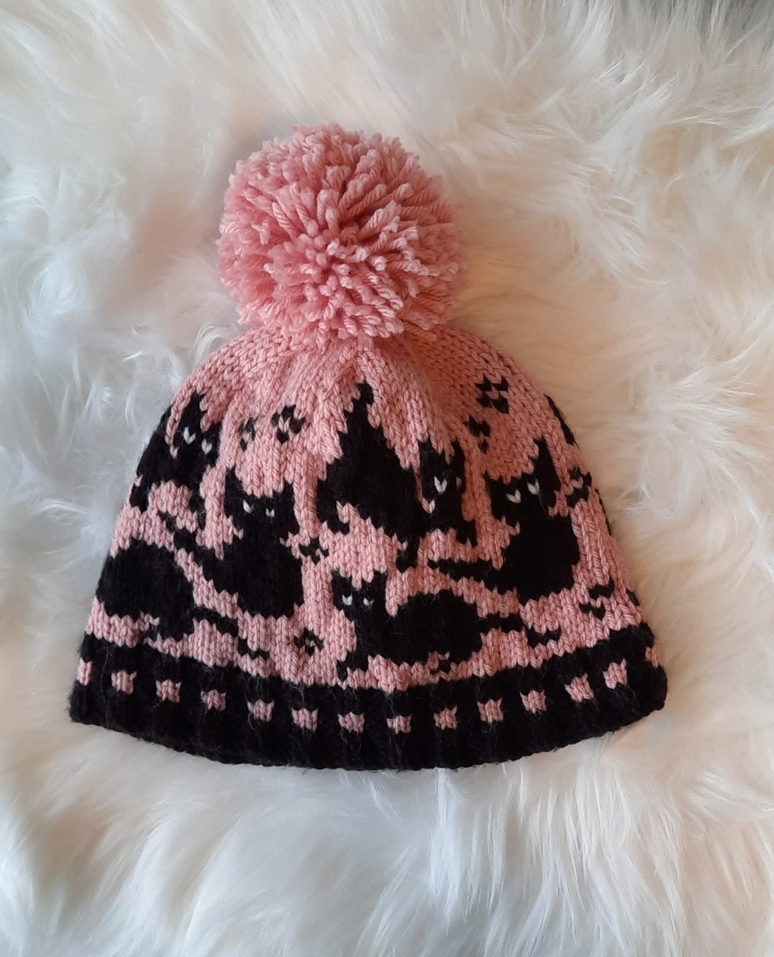 Katrina, Trio of Cats, Beanie, Knitting Pattern, Toque, Hat, Women's ...