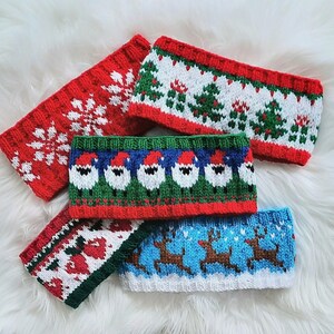 Christmas Festive Pkg of 5 Headband Patterns, Adult, Earwarmers ...