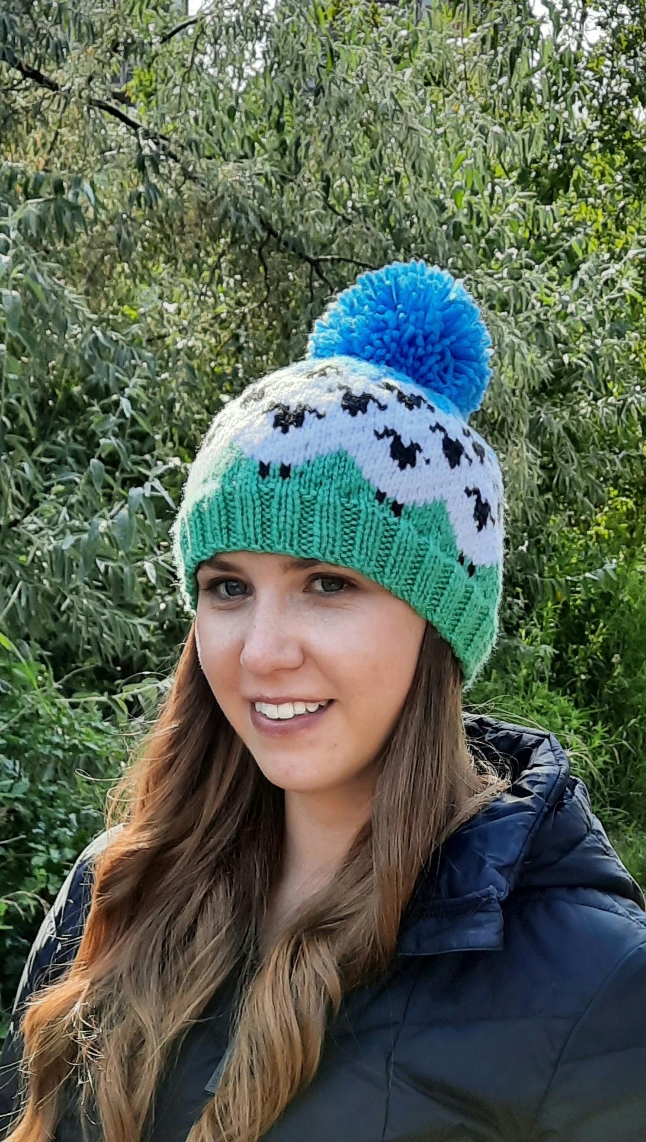 Leanna HAT, Sheep Hat Knitting Pattern, Sheep, Herd of Sheep, Animal ...