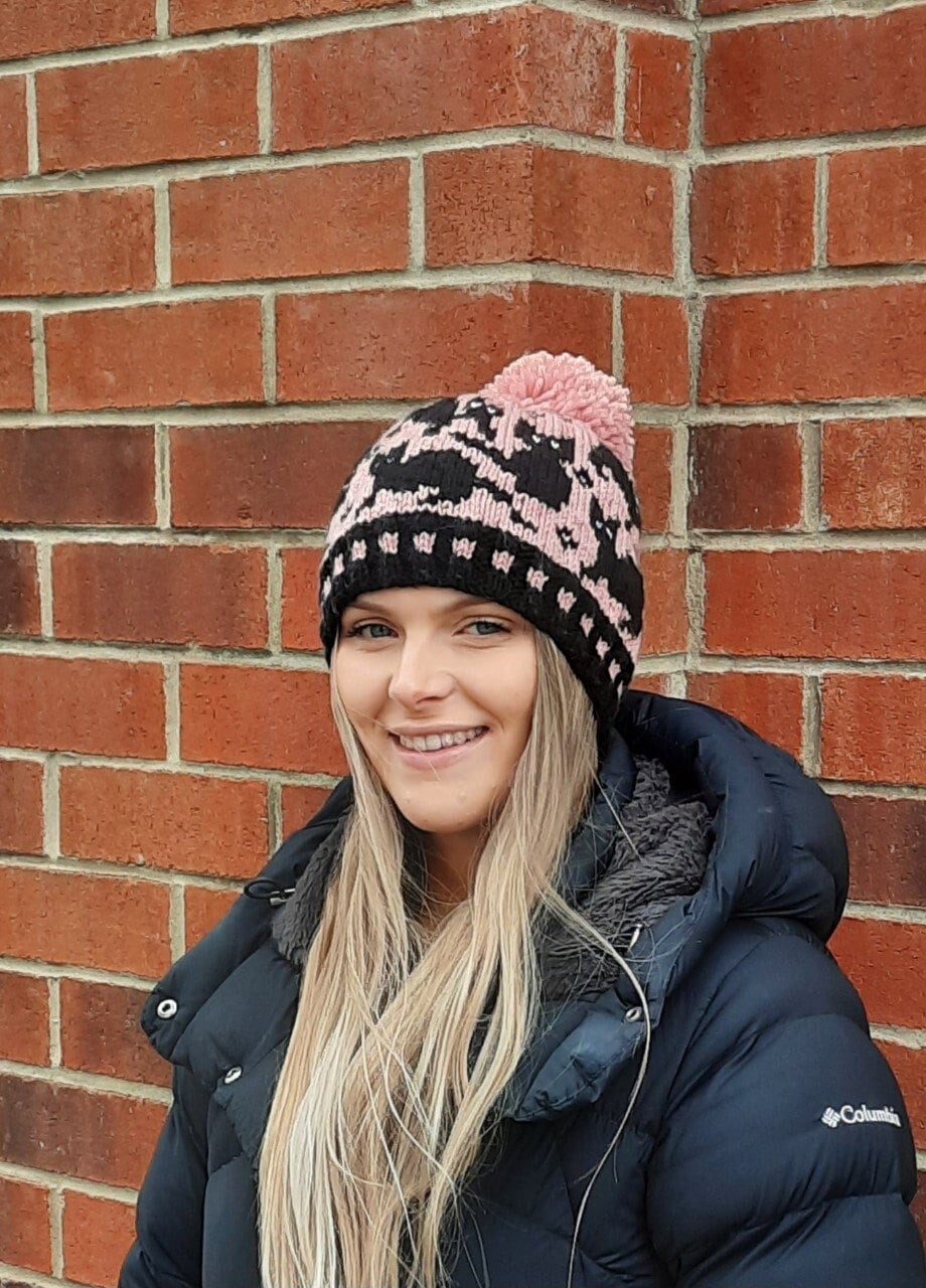 Katrina, Trio of Cats, Beanie, Knitting Pattern, Toque, Hat, Women's ...