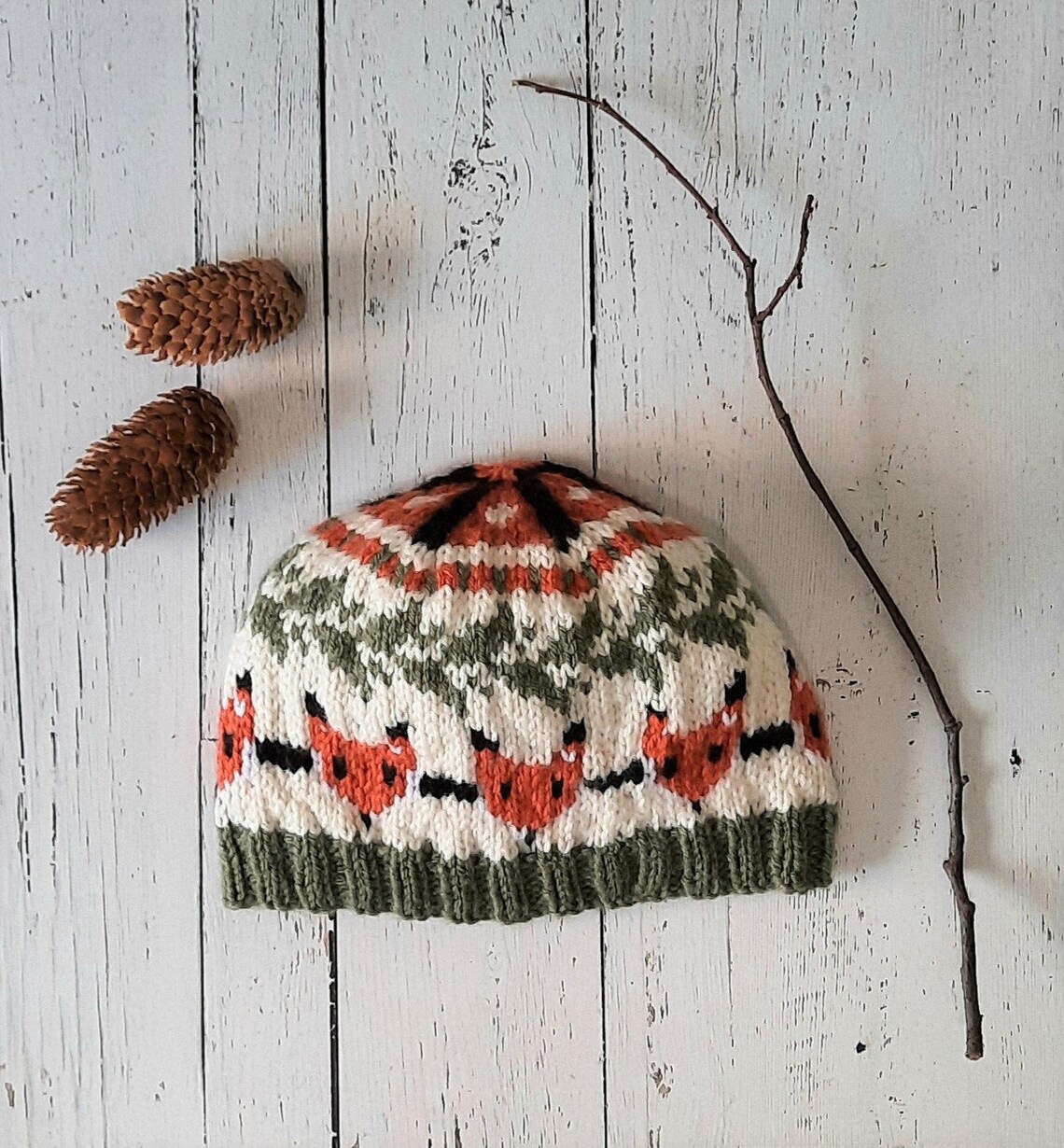 Ginger, Hat, Knitting Pattern, Toque, Beanie, Fall, Autumn, Fox, Leaves ...