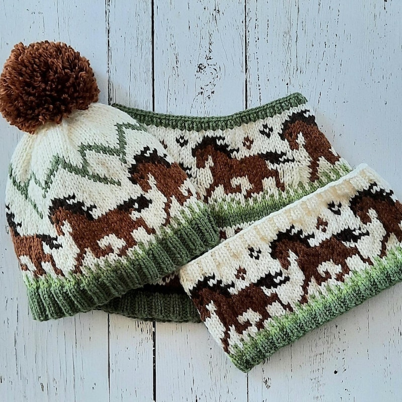 Knit Hat Horses Adults - Etsy
