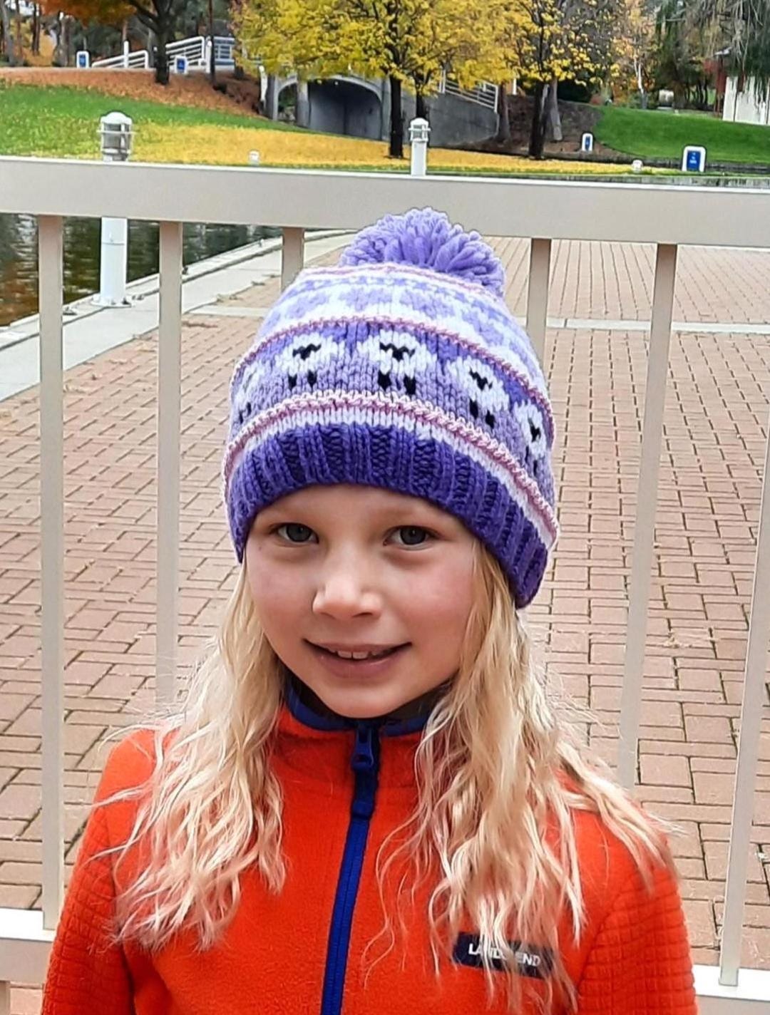 I Love Sheep Hat Knitting Pattern, Child Size, Earwarmer, Sheep ...