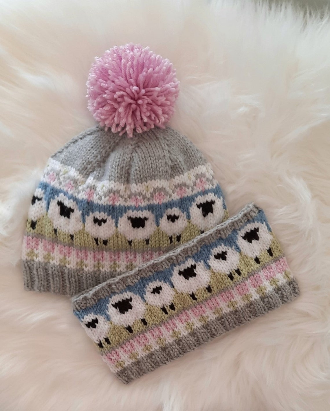 Siobhan, Sheep Hat Knitting Pattern, Hat, Sheep Pattern, Fair Isle ...