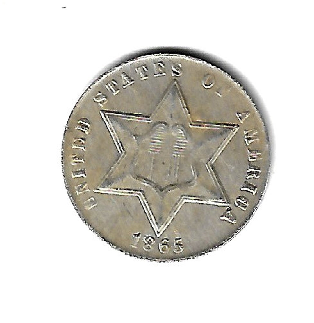 USA Three-cent Coin 1865 Copy Museum Collection - Etsy