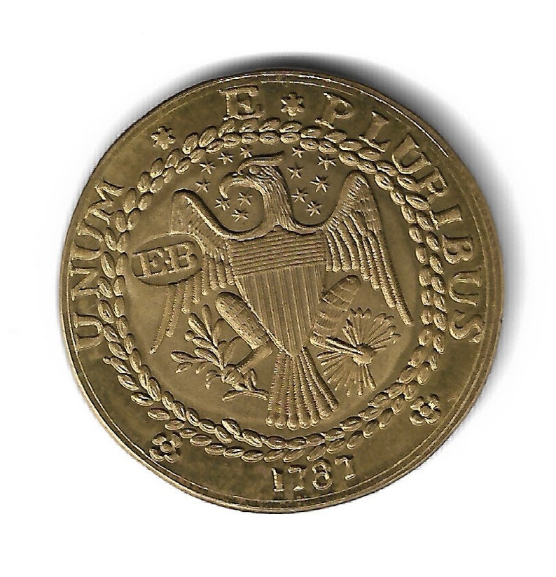 USA - Nova Eboraca COLUMBIA EXCELSIOR 1787 Unum E Pluribus Medal- Copy ...