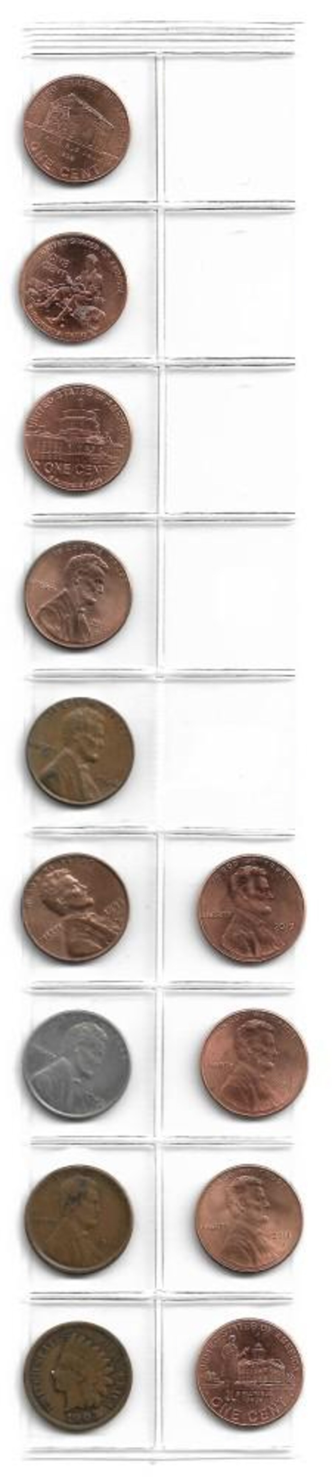 USA - ONE CENT Coin Set by Type 1903-2019 - 13 Coin Set - Etsy