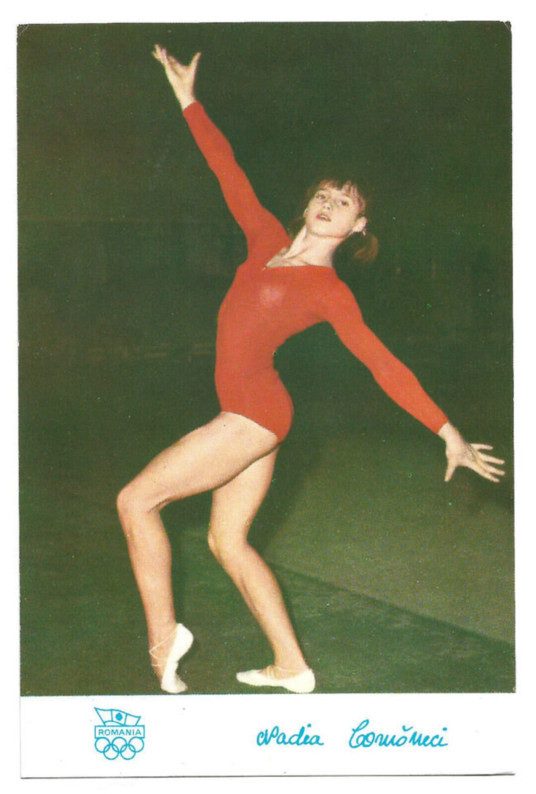 1976 Gymnast NADIA COMANECI Romania -gold Medalist at the 1976 Olympic ...