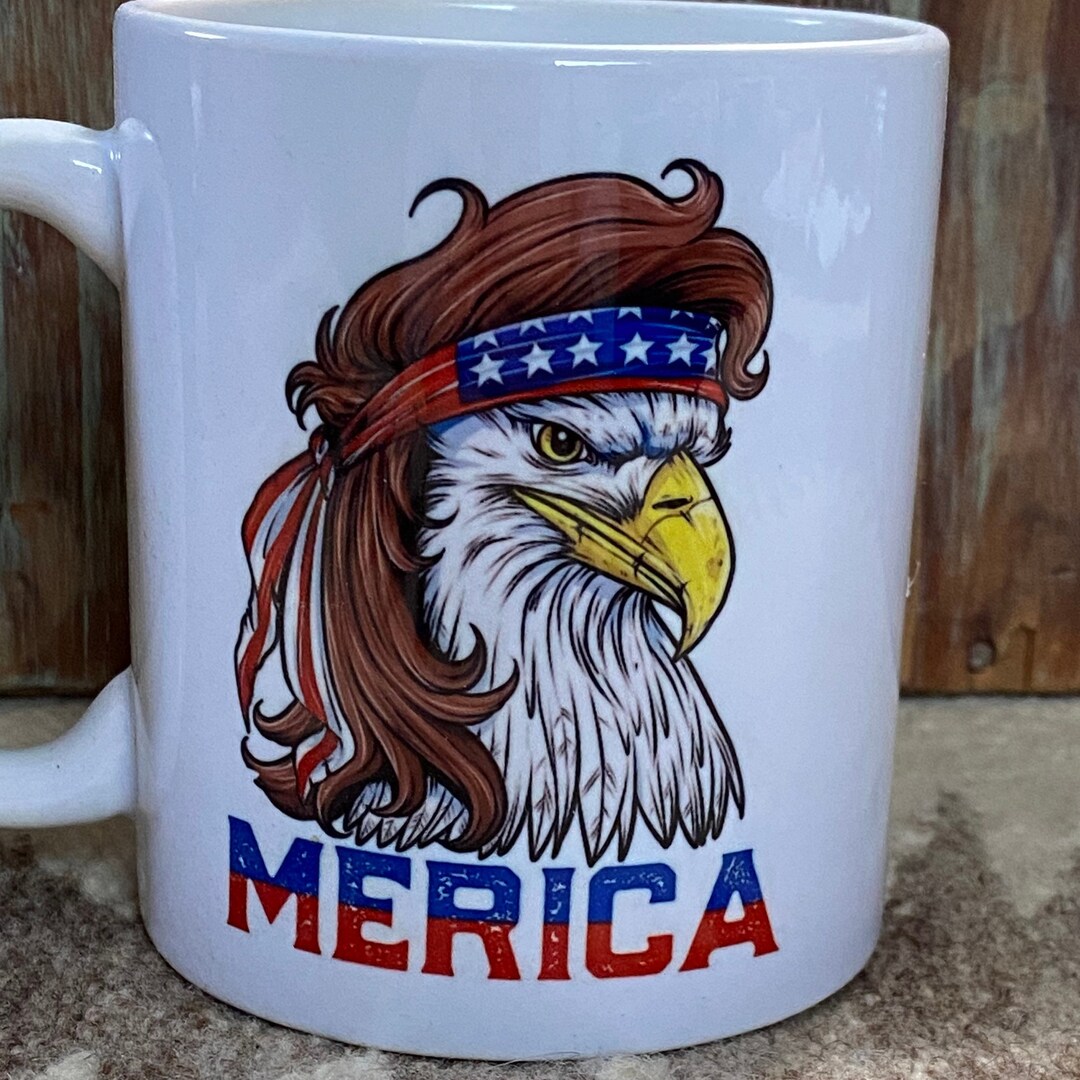 Merica Mullet Mug, America Gift, Funny Mug, Coffee Cup, Gifts for Him ...