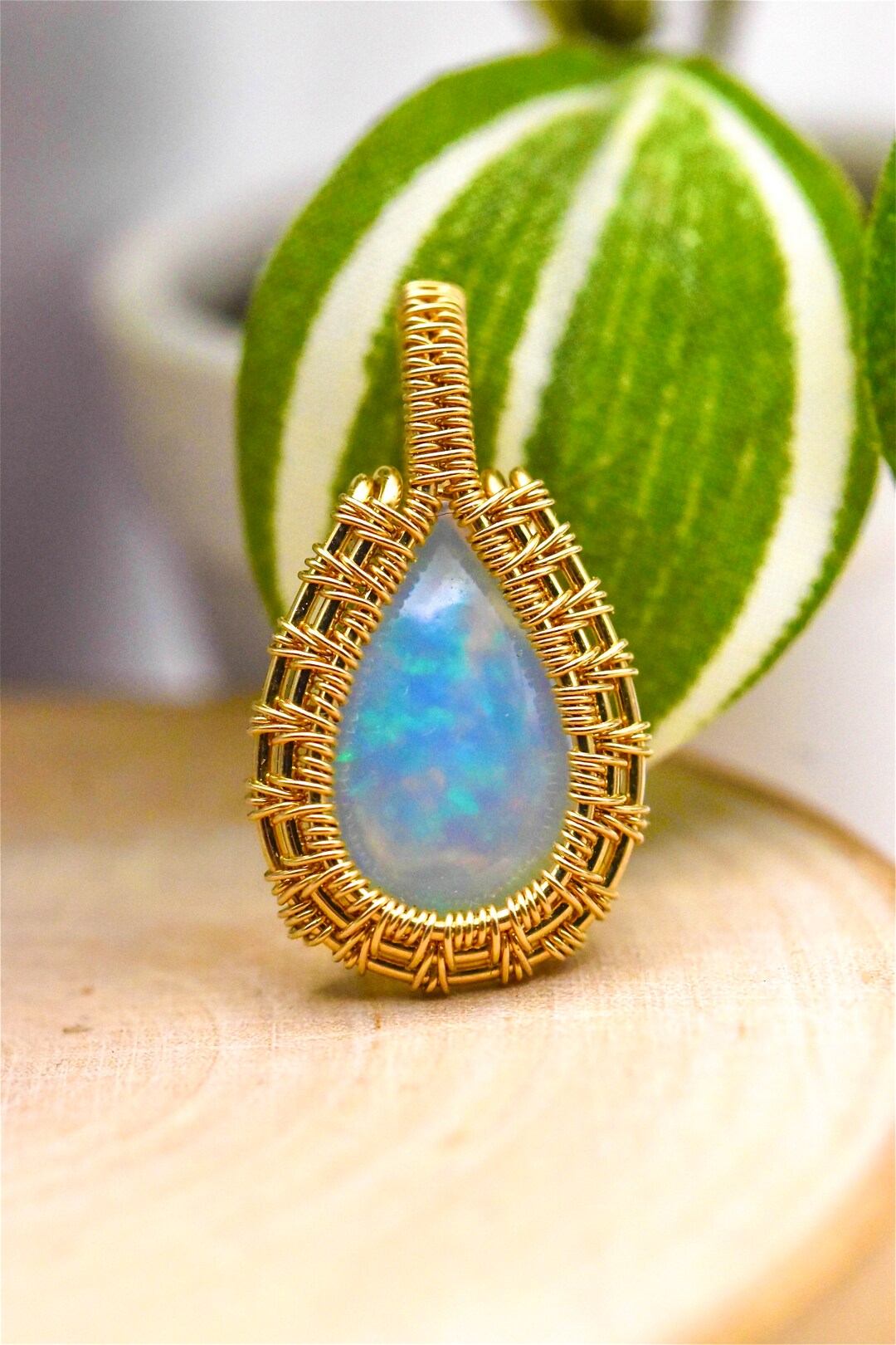 Ethiopian Pinfire Opal Pendant AAAA Quality 12k Gold-fill - Etsy
