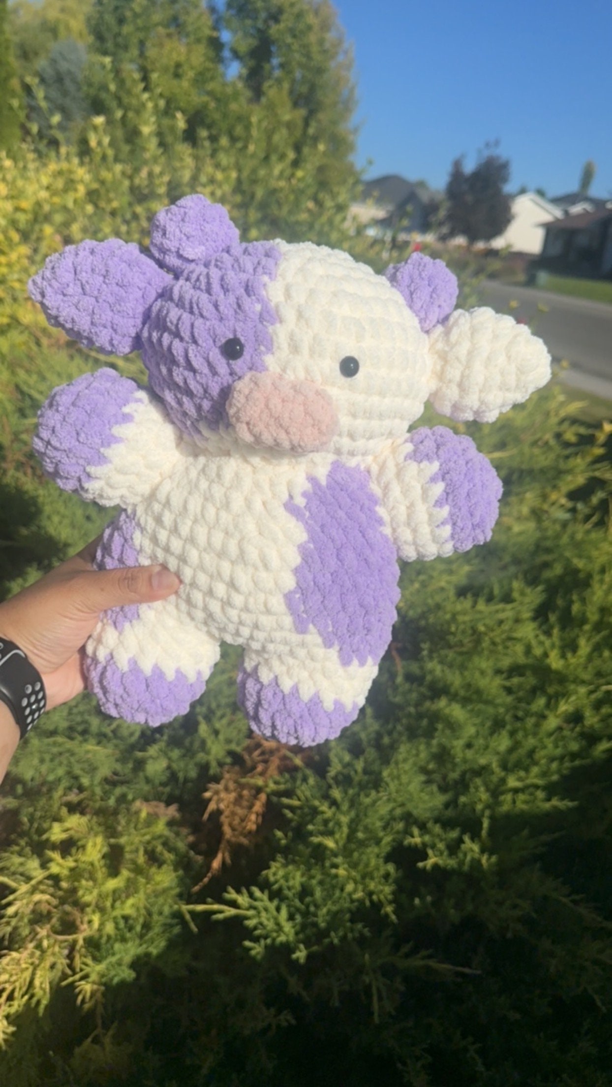 Blush Cow Crochet Plushie//baby Shower Cow/custom Plushie Cow/ Custom ...