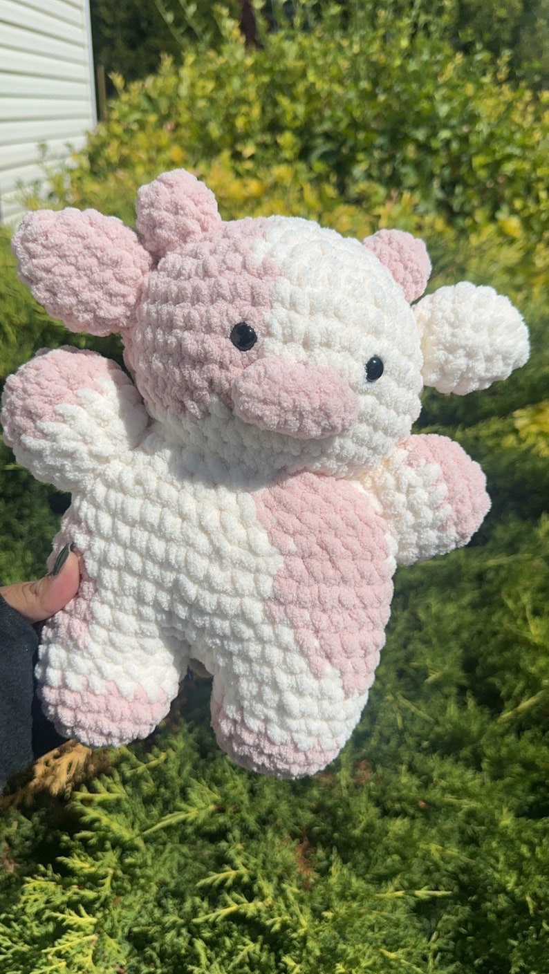 Blush Cow Crochet Plushie//baby Shower Cow/custom Plushie Cow/ Custom ...