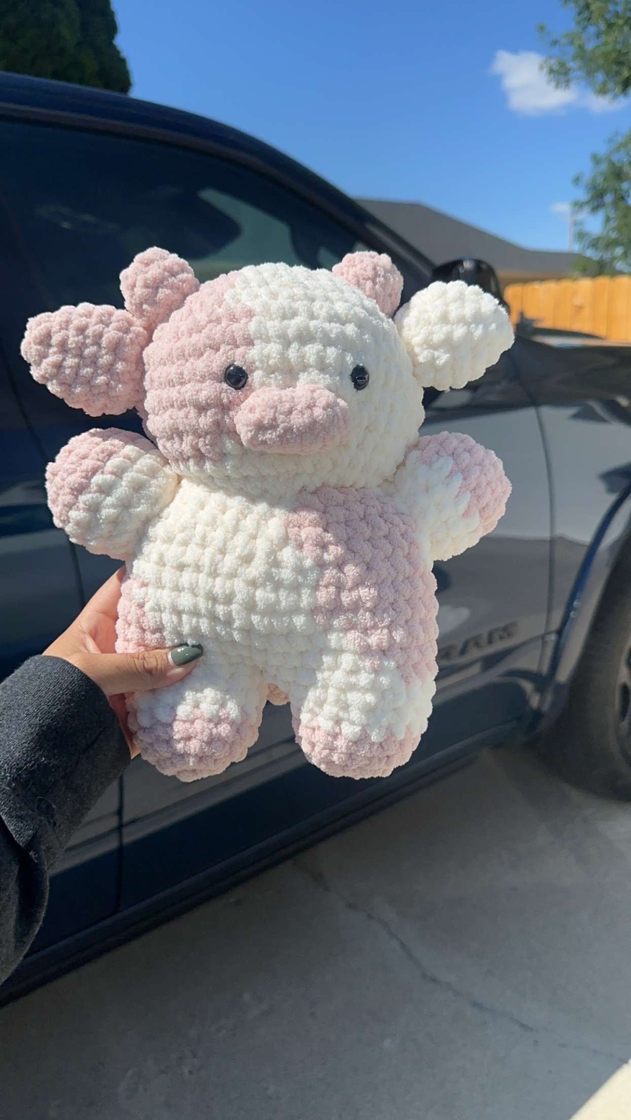 Blush Cow Crochet Plushie//baby Shower Cow/custom Plushie Cow/ Custom ...