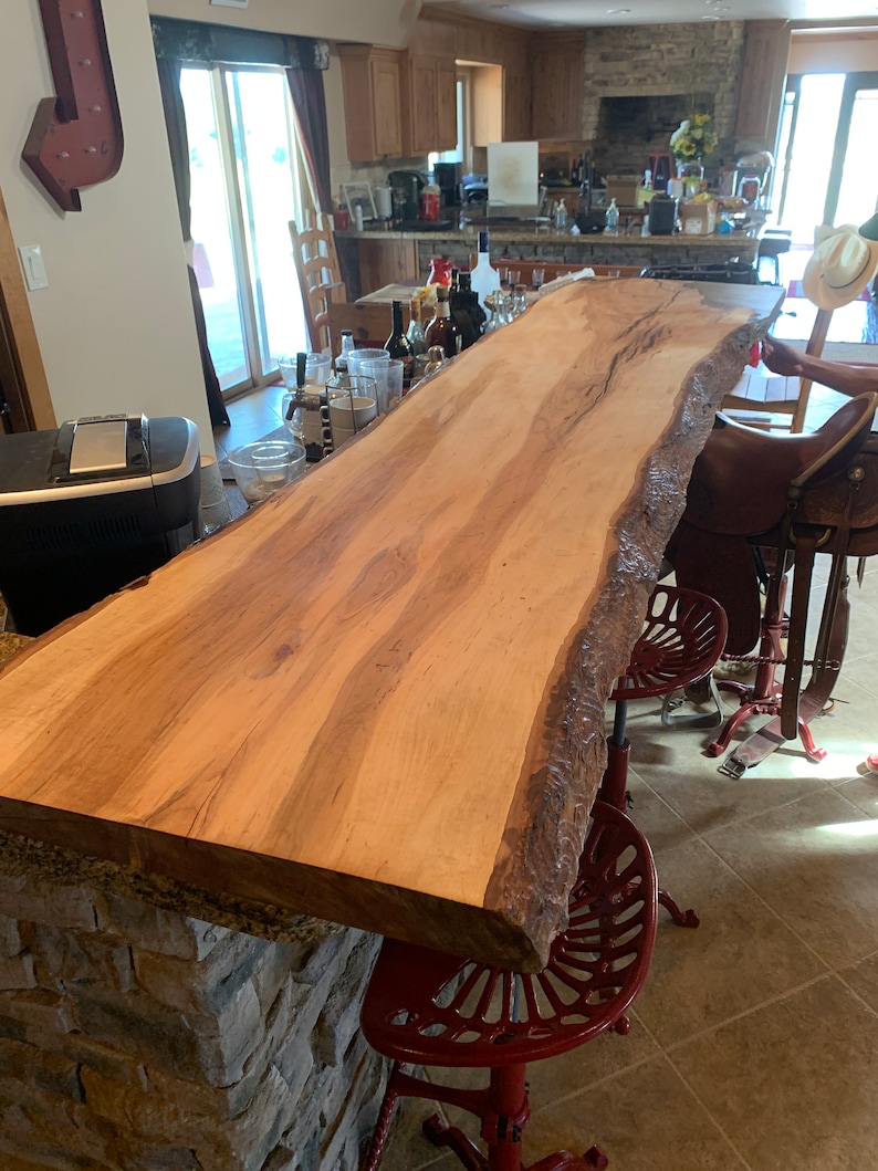 Live Edge Spalted Maple Bar Top - Etsy