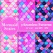 Rainbow Space, Bubbles and Clouds Seamless Patterns, Planets ...