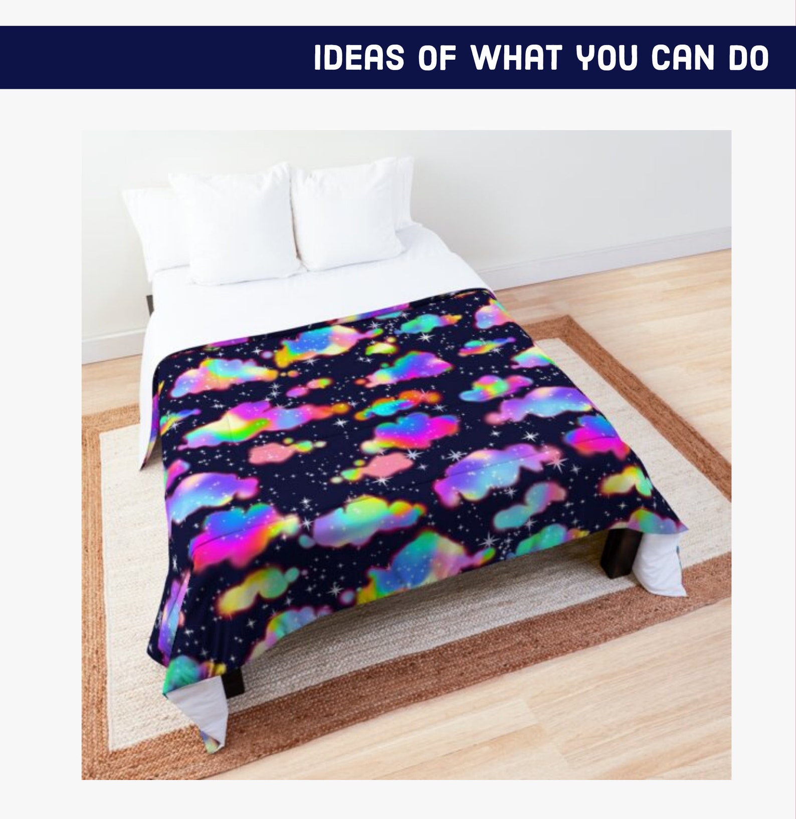 Rainbow Space Bubbles and Clouds Seamless Patterns Planets - Etsy