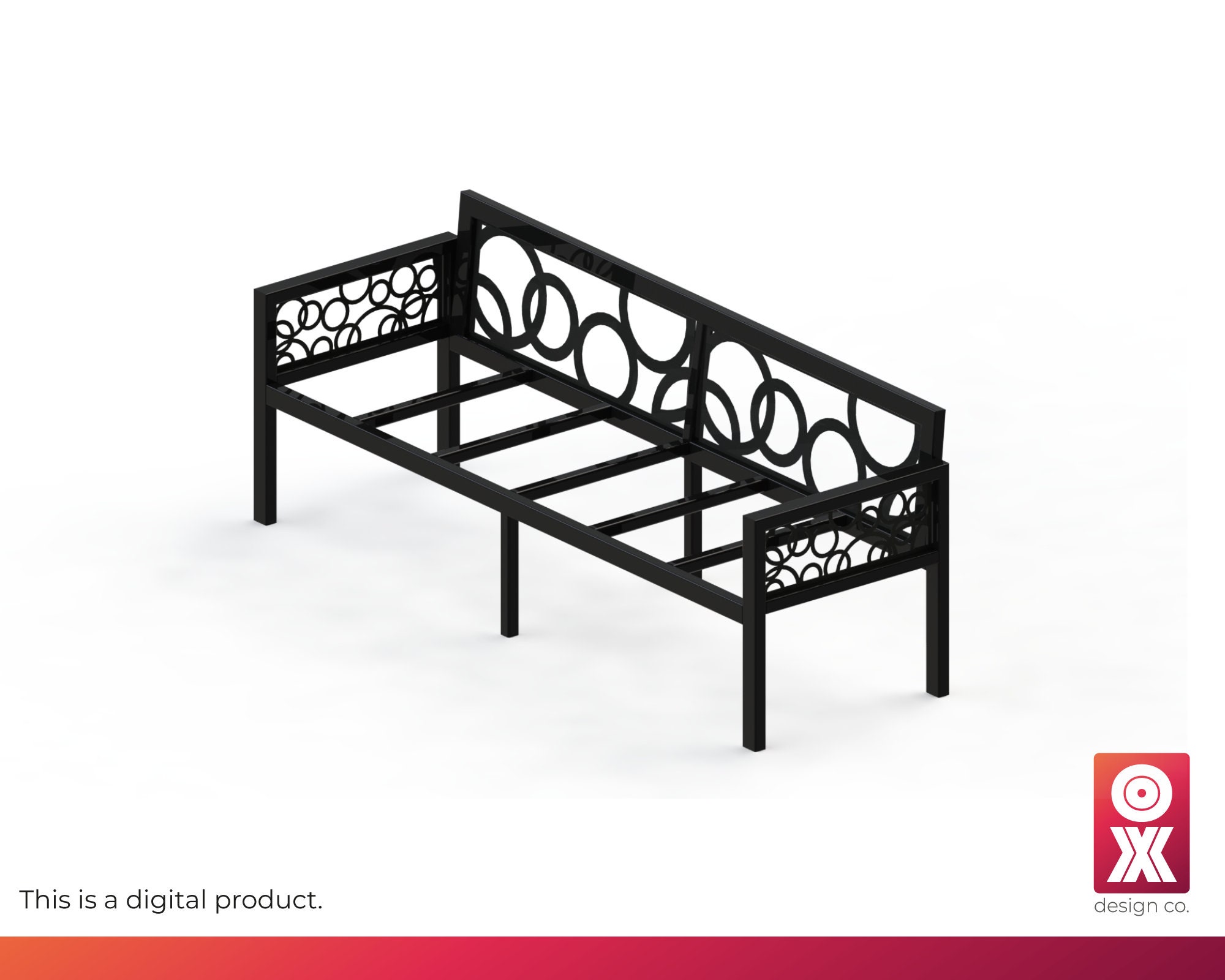 Ox Garden Sofa Design DXF STEP Dwg DIY Sofa - Etsy UK