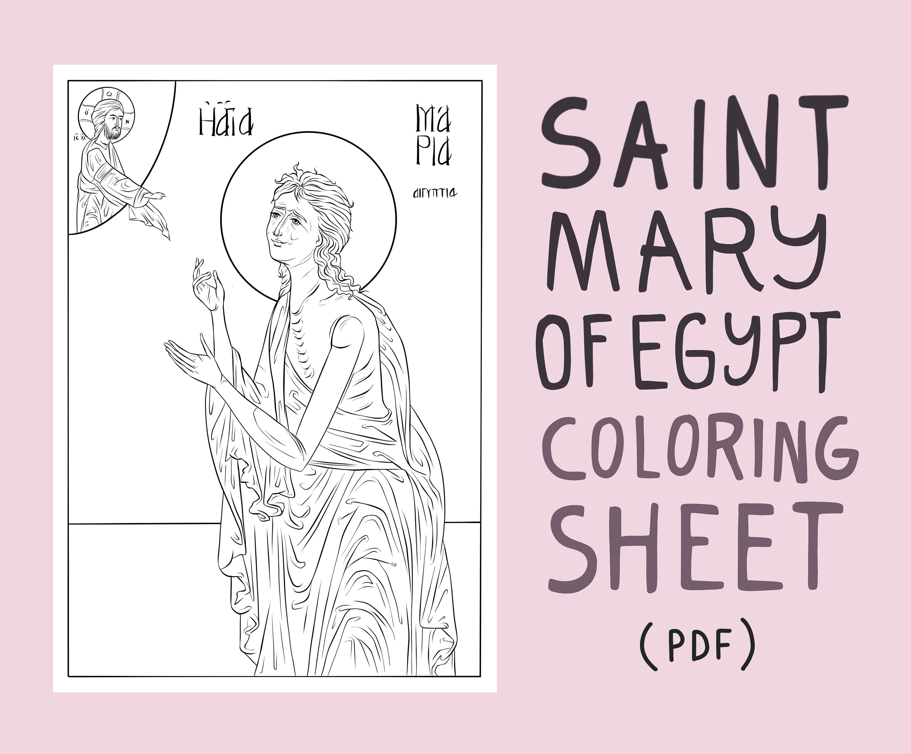 Saint Mary of Egypt | Christian Orthodox Icons | Printable Pdfs ...