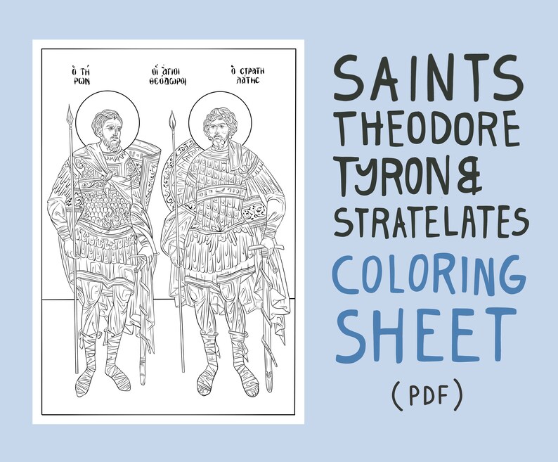 Saint Theodore of Amasea the Tyron & Saint Theodore the Great Martyr ...
