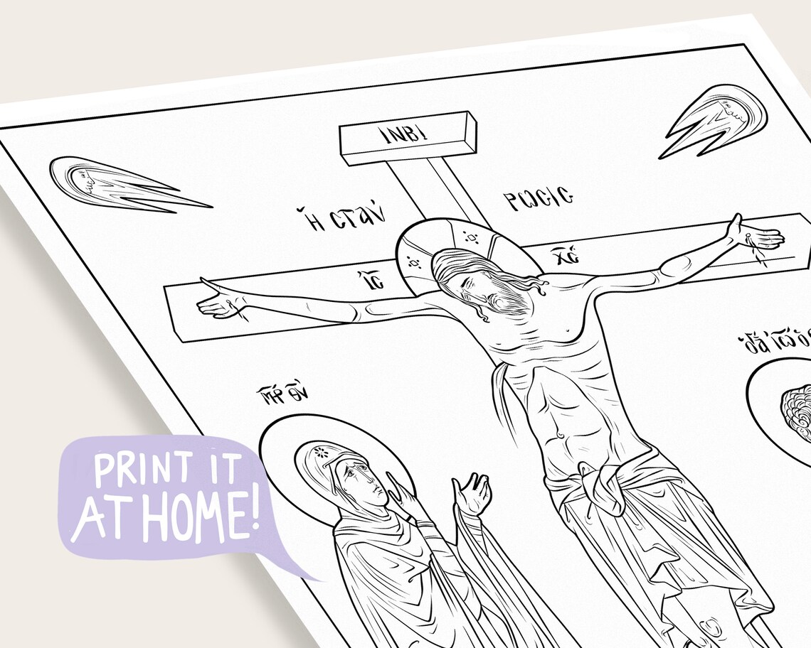 Easter Holy Week Coloring Pages Christian Orthodox Icons - Etsy