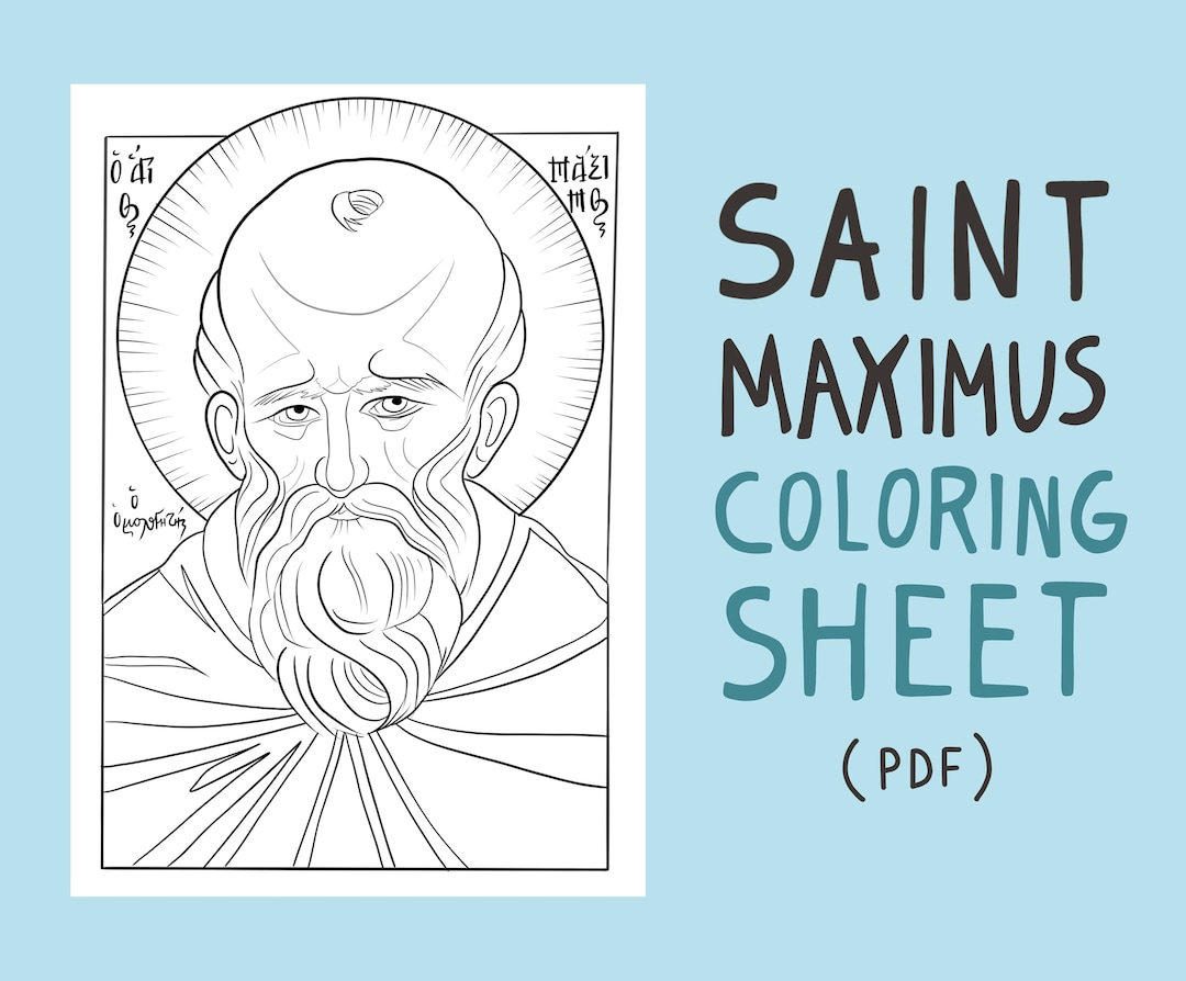 Christian Greek Orthodox Icon of Saint Maximus the Confessor (Άγιος ...