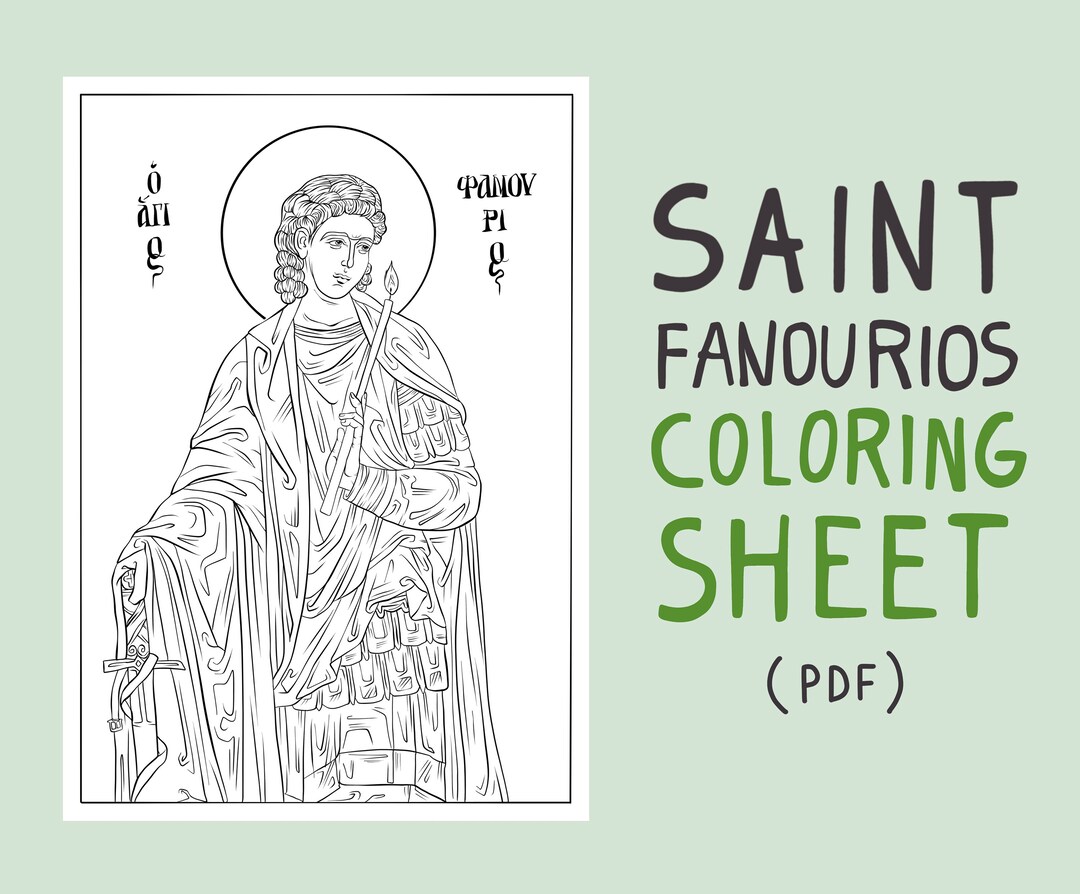 Christian Greek Orthodox Icon of Saint Fanourios Άγιος - Etsy