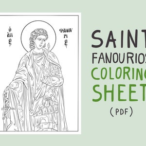 Christian Greek Orthodox Icon of Saint Fanourios (Άγιος Φανούριος ...