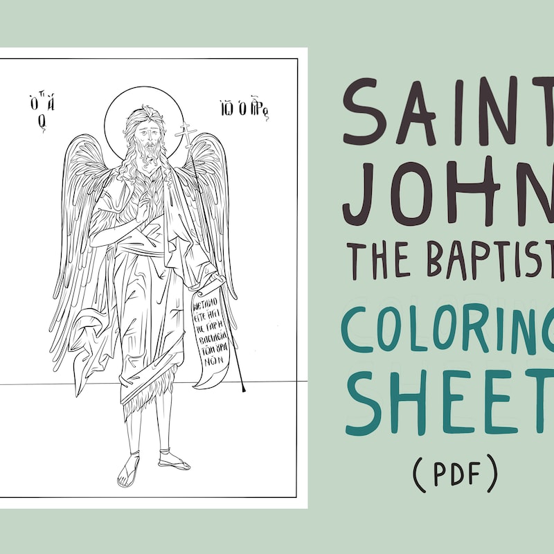 Icon Saint John Greek - Etsy
