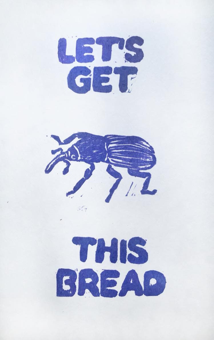 Let's Get This Bread Weevil Print, Funny Art, Silly Humor Art Print - Etsy