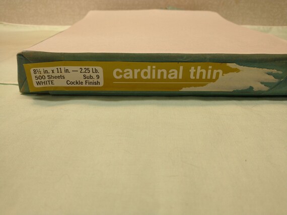 15 Sheets of Vintage Typewriter Paper/rare Find/cardinal Thin - Etsy