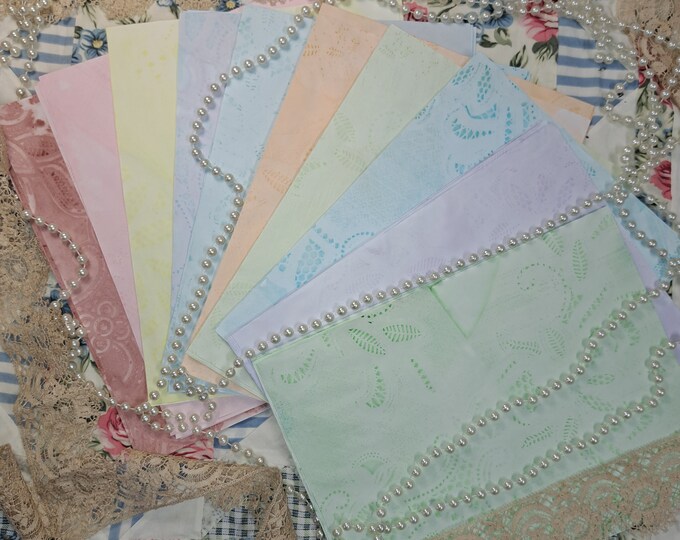 50 Sheets Lace Rainbow Dyed Paper/hand-dyed/junk Journal Paper - Etsy