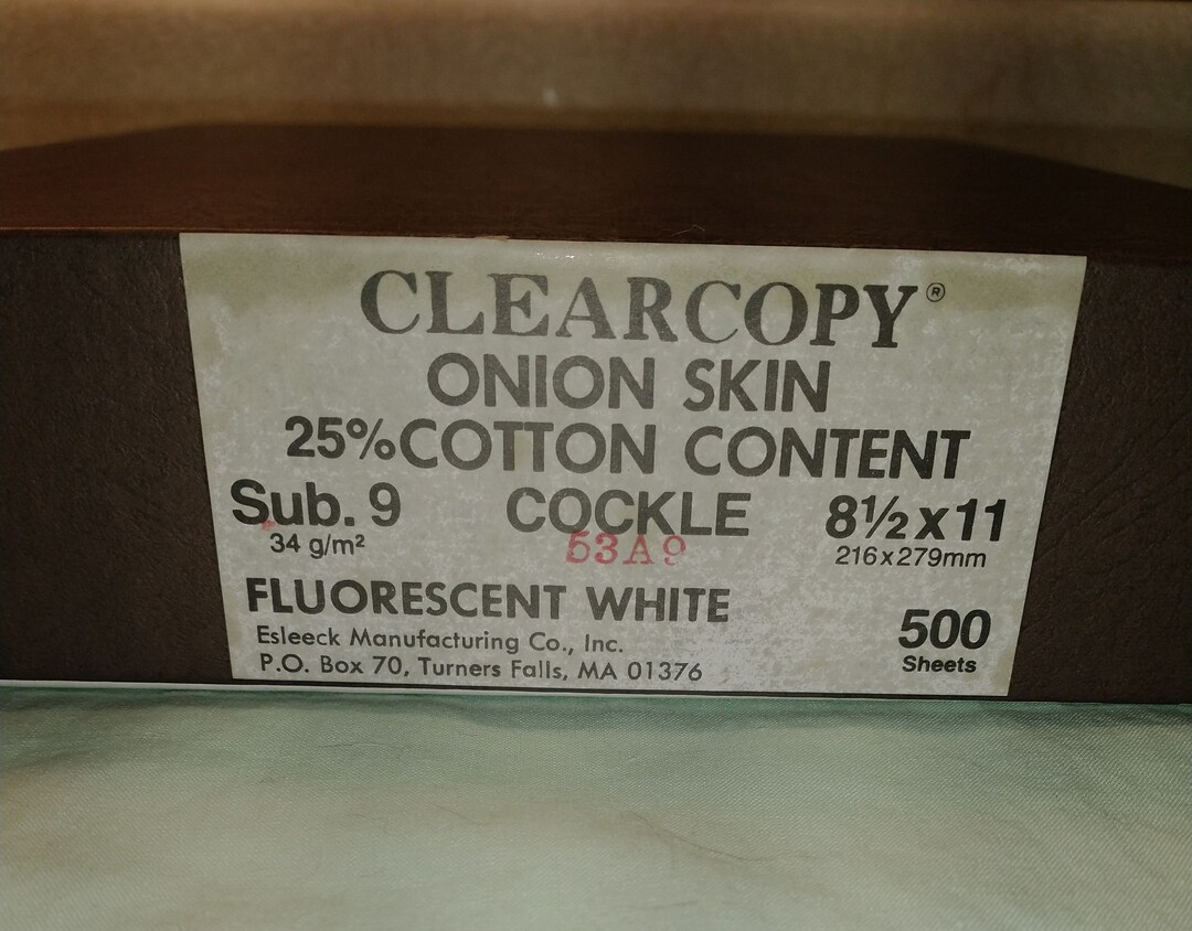 15 Sheets of Vintage Onion Skin Paper/rare Find/typewriter Paper ...